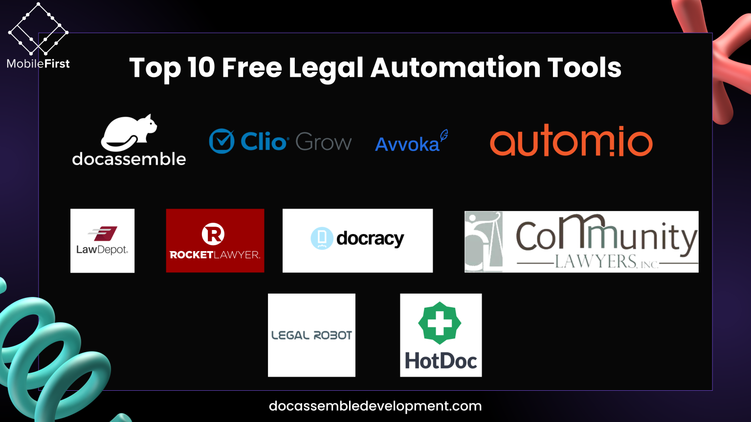 Top 10 Free Legal Automation Tools Docassemble Development